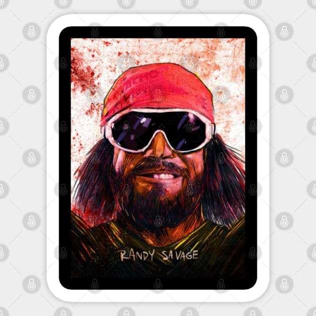 Randy Savage | 1952 - Randy Savage - Sticker | TeePublic