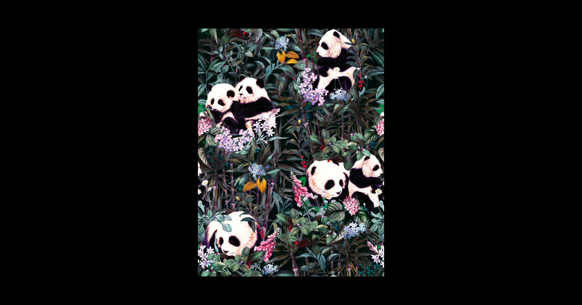 Rainforest Pandas - Panda - Sticker | TeePublic Rainforest Pandas - Panda - Sticker | TeePublic