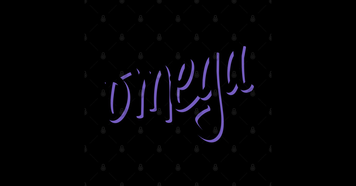 Greek Alphabet: omega (black-purple) - Omega - Sticker | TeePublic