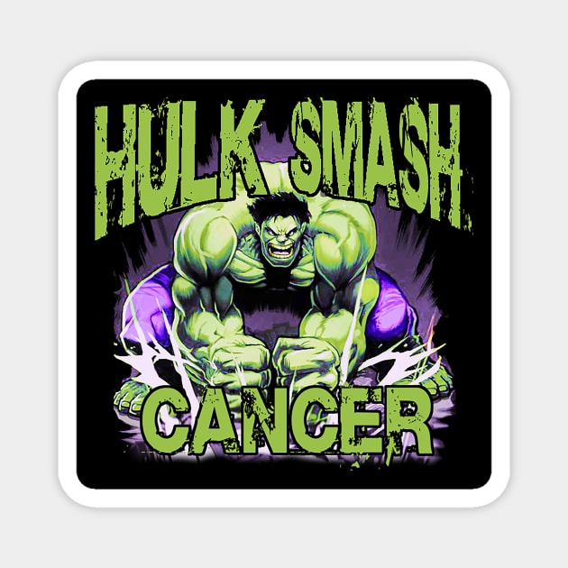 Smash cancer - Smash Cancer - Magnet | TeePublic
