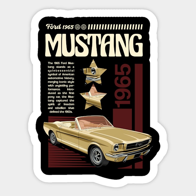 Classic Mustang 1965 - 1965 Ford Mustang - Sticker | TeePublic