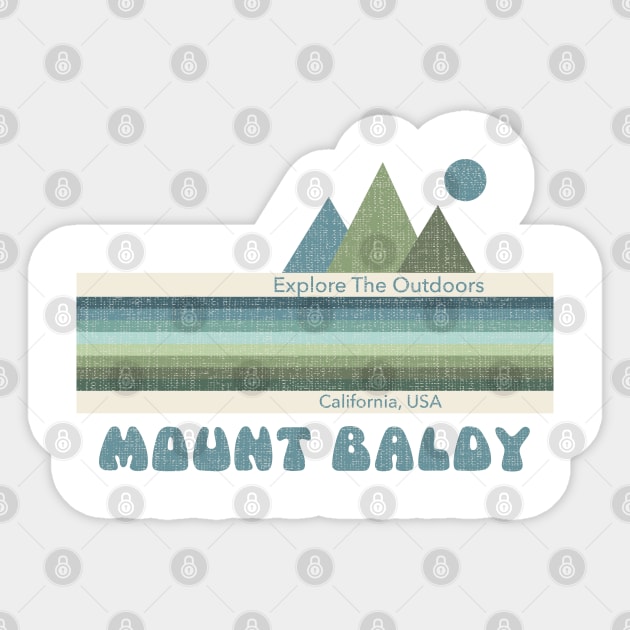 Mount Baldy Explore the Outdoors - Explore Outdoors - Sticker | TeePublic