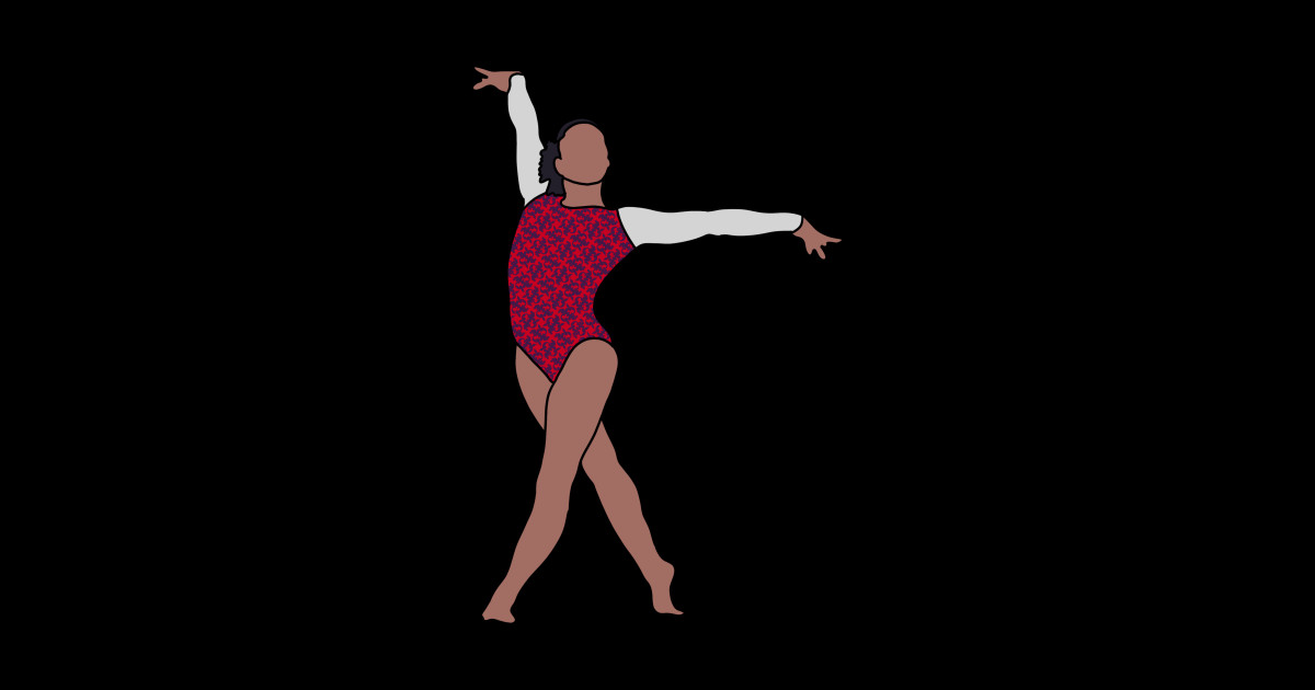 Jordan Chiles Gymnastics Drawing - Jordan Chiles - Sticker | TeePublic