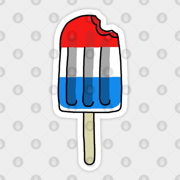 Popsicle Tri Color - Popsicle - Sticker | TeePublic