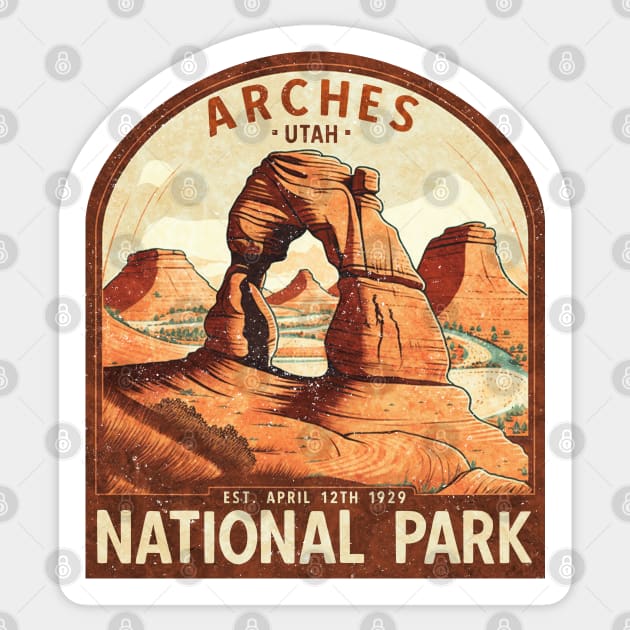 Arches National Park - Arches - Sticker | TeePublic