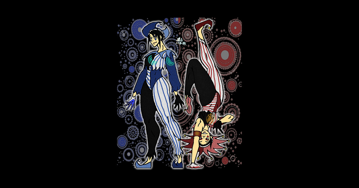 Twin Jesters - Sun And Moon - Sticker | TeePublic
