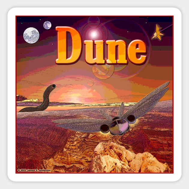 Dune: Worm & Thopter - Dune - Sticker | TeePublic