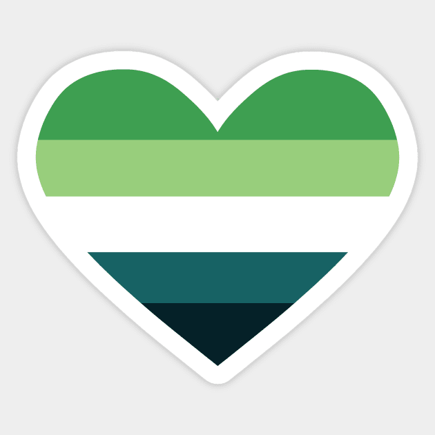 Aro-spec heart - Aro Pride - Sticker | TeePublic