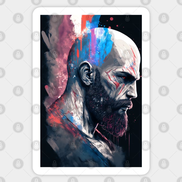 Kratos - God of War Artwork - Kratos - Sticker | TeePublic