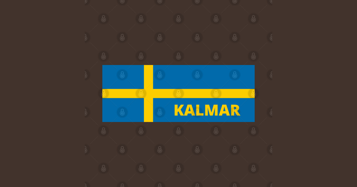 Kalmar City in Swedish Flag - Kalmar - T-Shirt | TeePublic