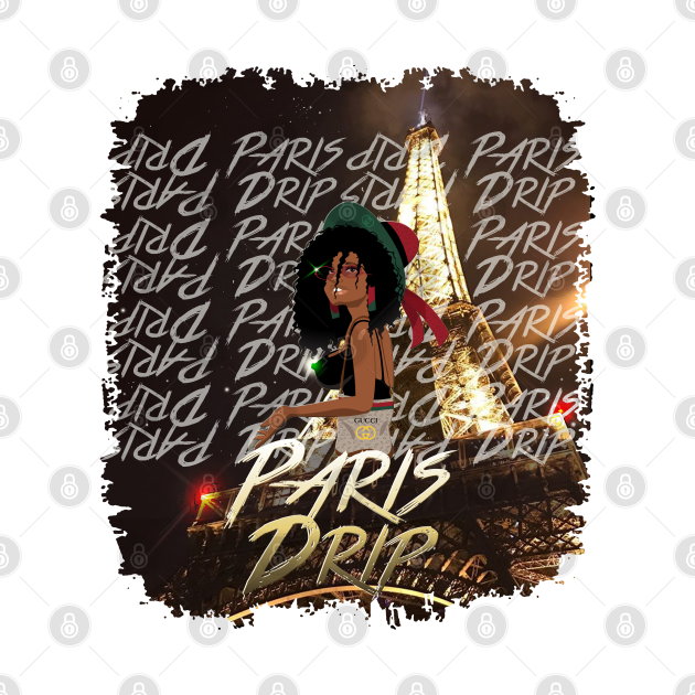 Paris Drip - Paris - T-Shirt | TeePublic