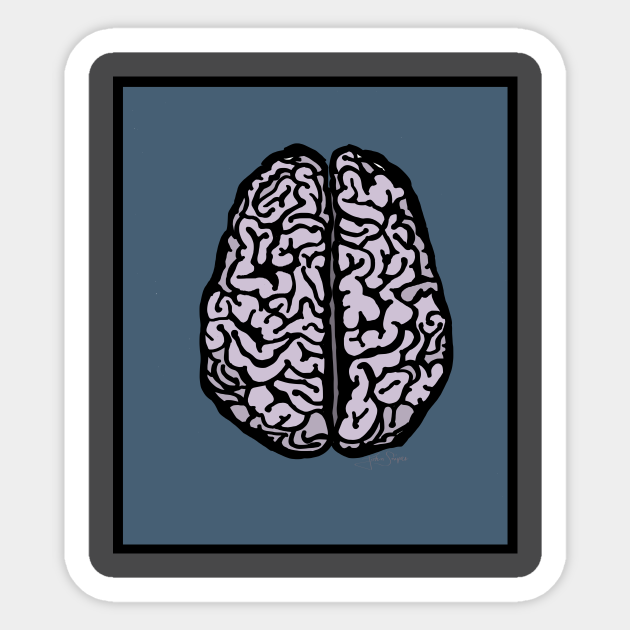 Brain - Human Brain - Sticker | TeePublic