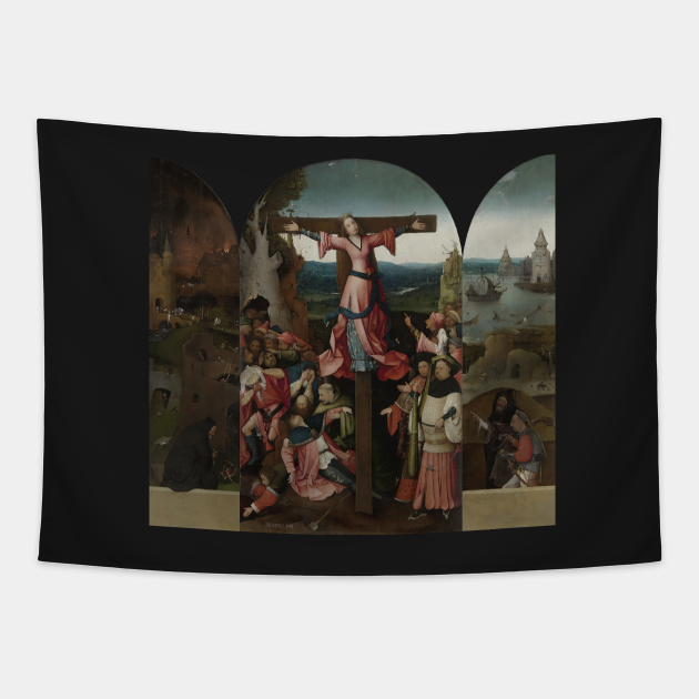 The Crucifixion of St Julia - Hieronymus Bosch - Hell - Tapestry ...