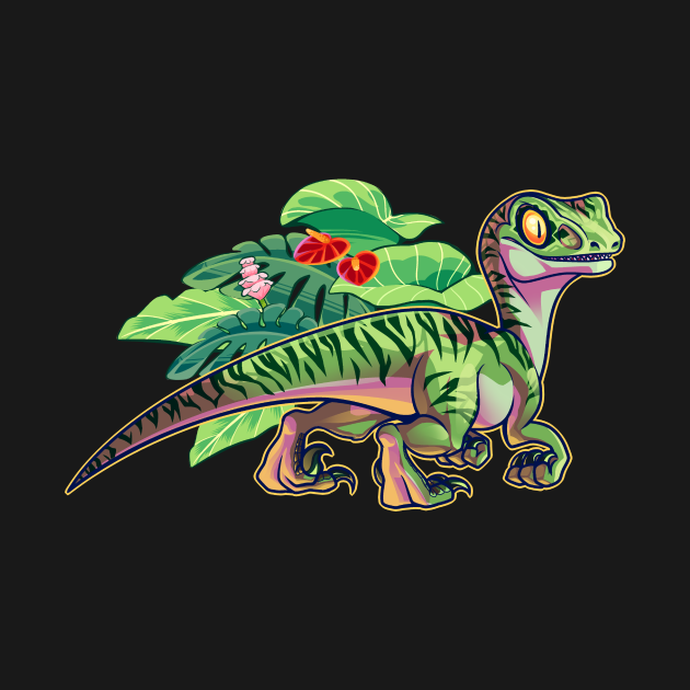 Raptor Charlie - Velociraptor - Tapestry | TeePublic