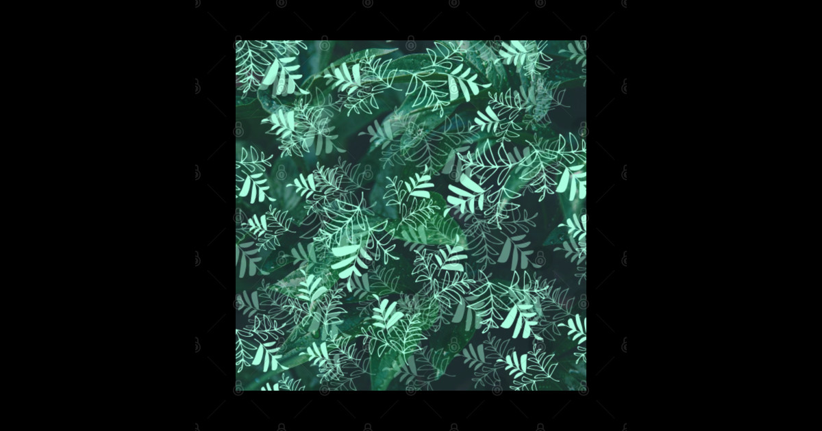 Leaf pattern - Leaf Pattern - Sticker | TeePublic