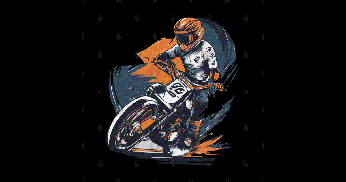 person riding racing bike - Riding Bike - Sticker | TeePublic