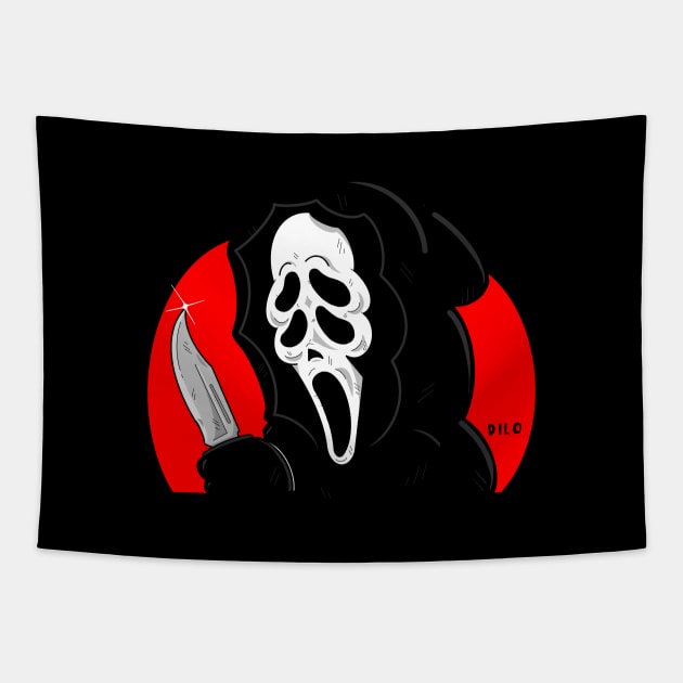 Scream Trippy Ghost Face - Scream - Tapestry | TeePublic