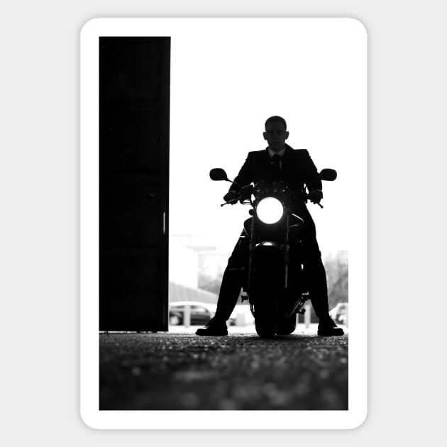 MIB Biker - Motorbike - Sticker | TeePublic