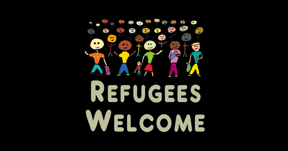 Refugees Welcome - Refugees Welcome - Sticker | TeePublic