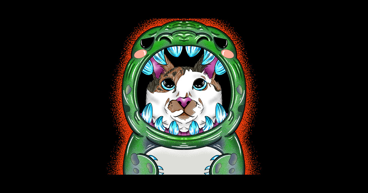 Dobbysaurus - Cat - Magnet | TeePublic