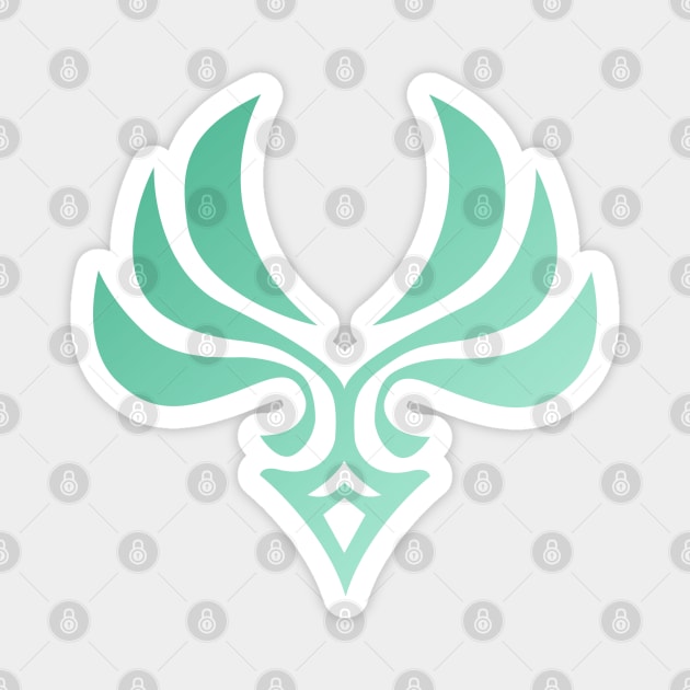 Anemo Wind Element | Genshin Impact - Genshin Impact - Magnet | TeePublic