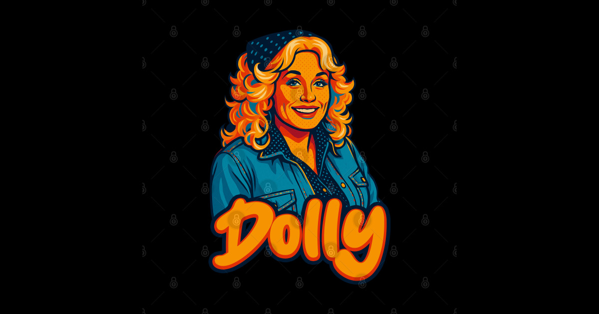 Pop Art Dolly Queen of Sevierville - Vintage - Sticker | TeePublic