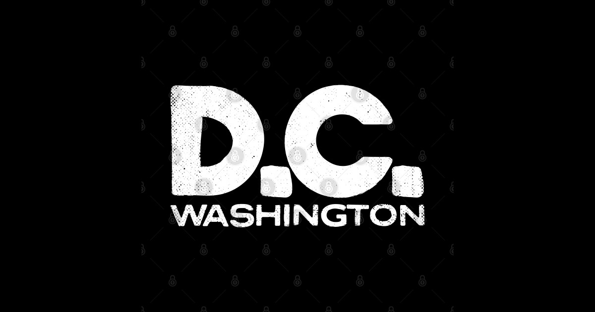 Washington D.C. Vintage Typography - Washington Dc - Sticker | TeePublic
