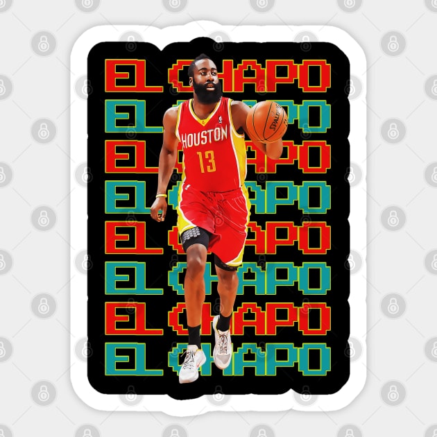 el chapo vector art - Basketball - Sticker | TeePublic