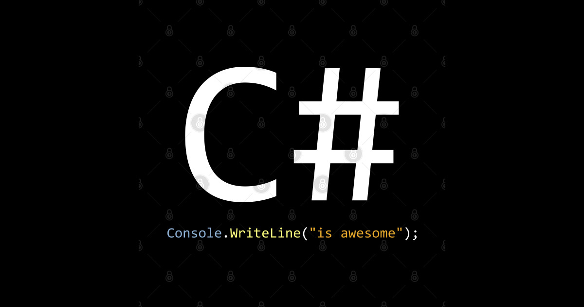 C# is awesome - Computer Programming - Programming - T-Shirt | TeePublic
