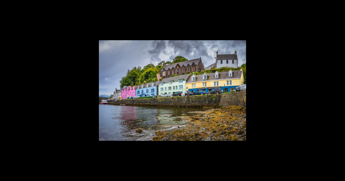 Portree Harbour, Isle of Skye - Scotland - Sticker | TeePublic