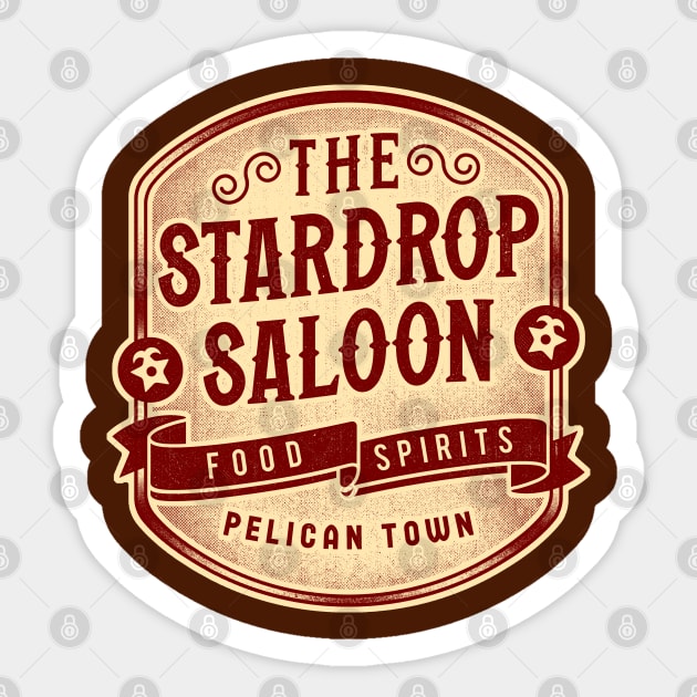 The Stardrop Saloon Crest - Stardew Valley - Sticker | TeePublic