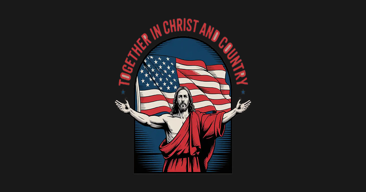 Together In Christ And Country Unity In Faith And Flag Patriotic Faith ...
