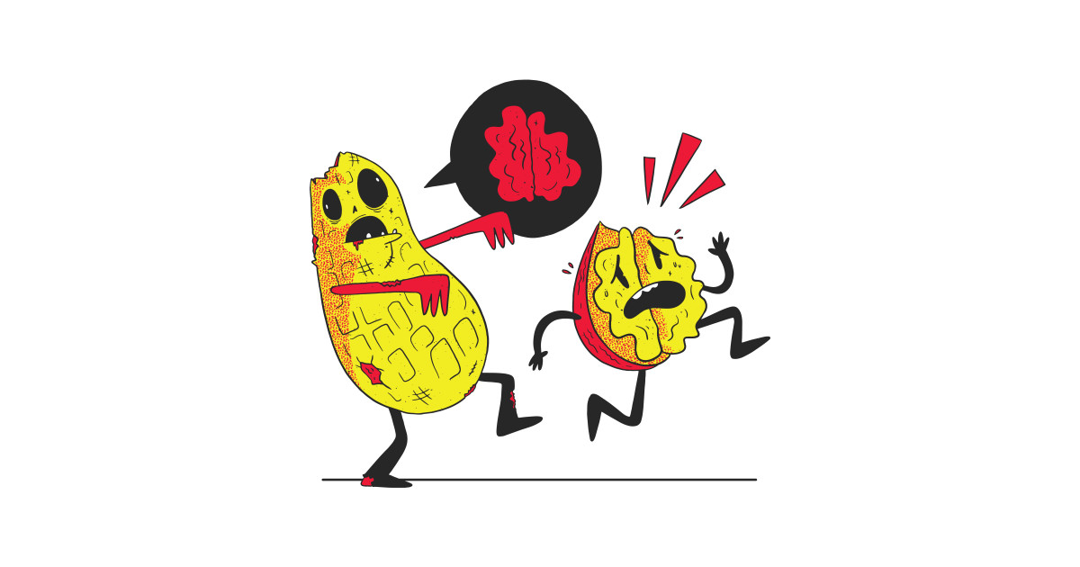 Zombie Peanut - Peanuts - Kids Hoodie | TeePublic