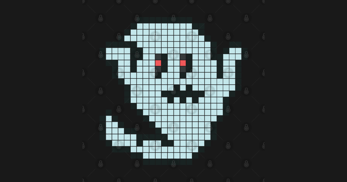 8-Bit Ghost - Ghost - T-Shirt | TeePublic