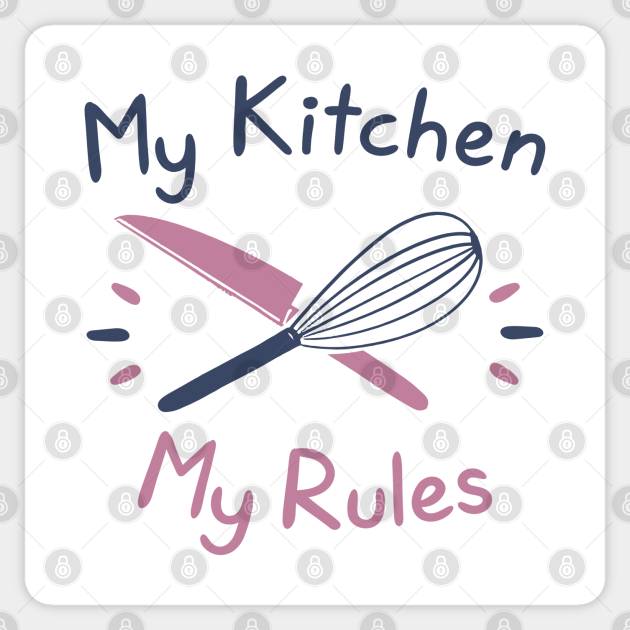 Home Décor Home & Living Funny house sticker my kitchen my rules Wall ...