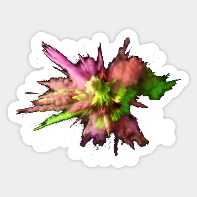 Explosion Graphic Design - Explosion - Sticker | TeePublic