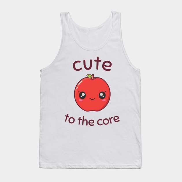 Cute To The Core Apple - Apple - Tank Top | TeePublic