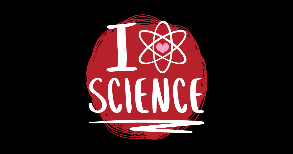 I Heart Science // Cute Science Atom Heart - I Heart Science - Sticker ...