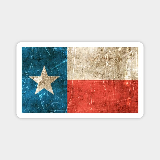 worn texas flag