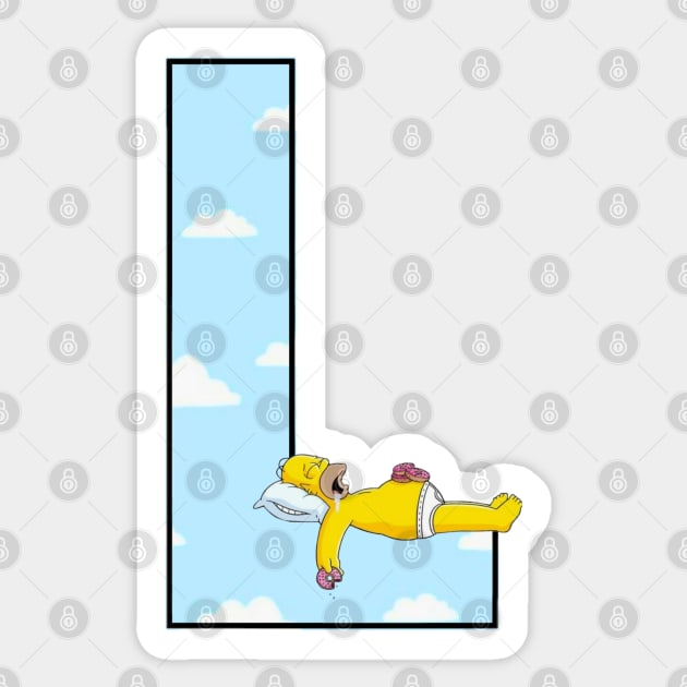 Simpsons letter - Simpsons - Sticker | TeePublic