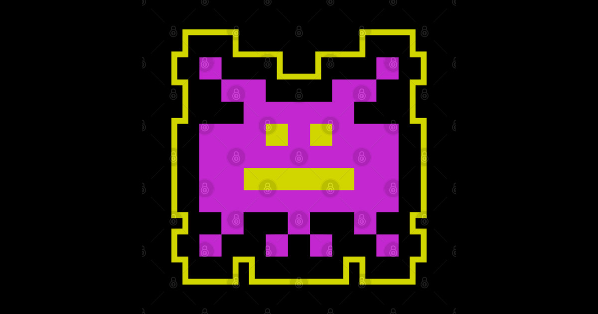 Purple Alien 8 Bit - Alien - Sticker | TeePublic