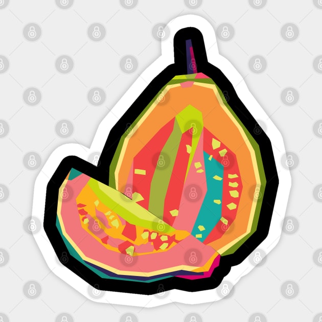 guava pop art - Guava - Sticker | TeePublic