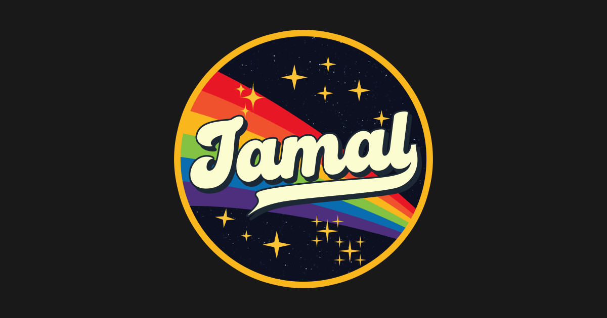 Jamal // Rainbow In Space Vintage Style - Jamal - T-Shirt | TeePublic