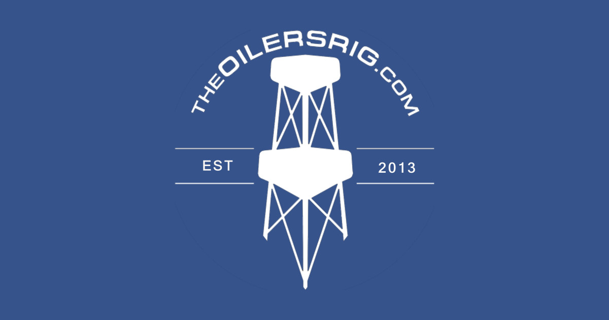 Oilers Rig Alternate Logo White - Edmonton - T-Shirt | TeePublic