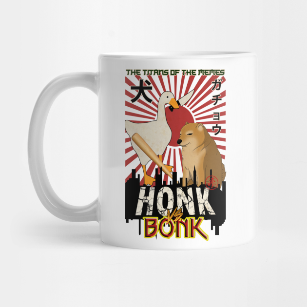 Honk vs Bonk Meme - Godzilla Vs Kong - Mug | TeePublic
