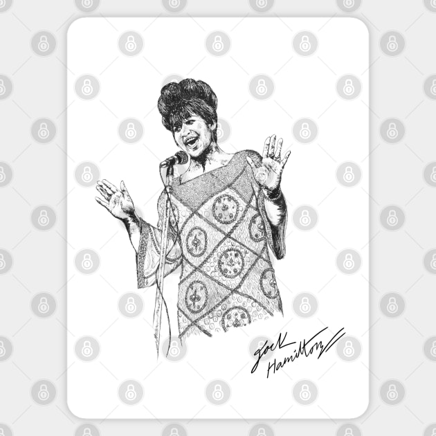 Franklin soul Original Ink Drawing Print - Soul - Sticker | TeePublic