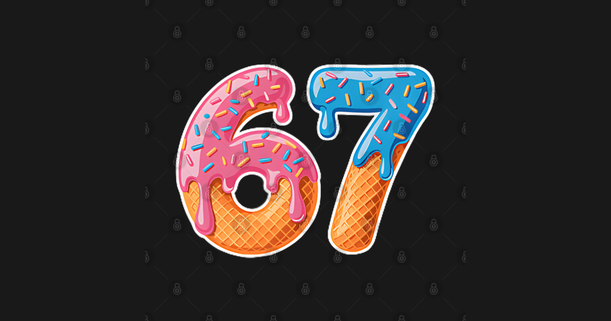 Ice Cream Drip Six Seven 6 7 67 - Ice Cream - T-Shirt | TeePublic