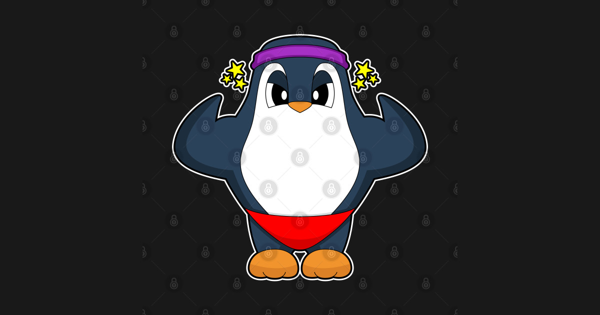 Penguin Bodybuilder Bodybuilding - Penguine - T-Shirt | TeePublic