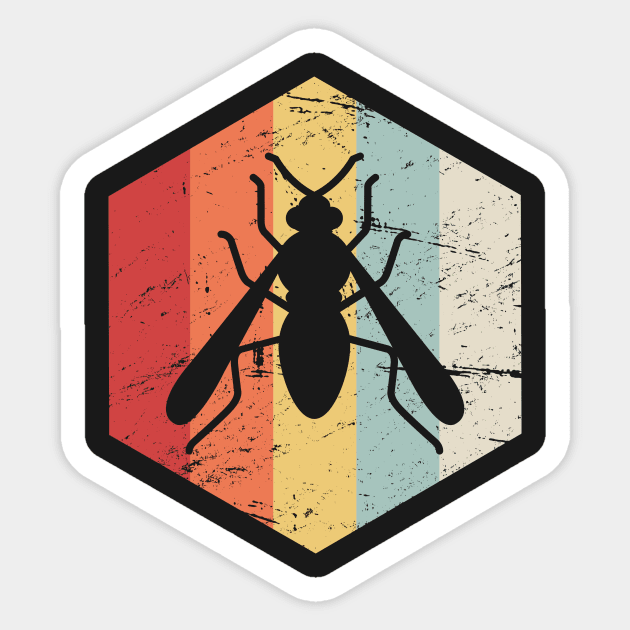 Retro 70s Wasp - Wasp - Sticker | TeePublic