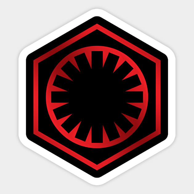 The First Order/New Imperial Logo - Red - The First Order - Sticker ...